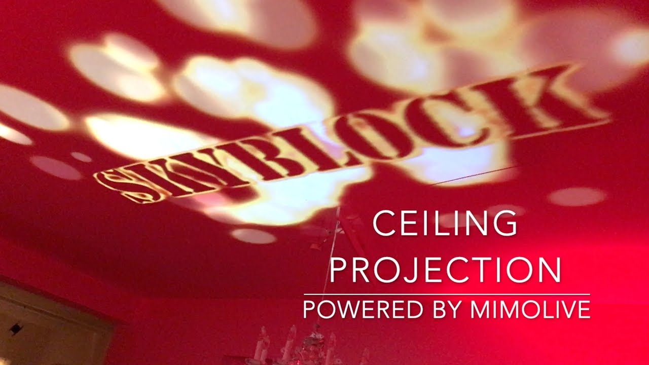 Ceiling Projection with mimoLive | mimoLive®