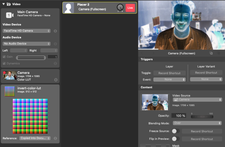 Color LUT - Color Look up table | mimoLive®