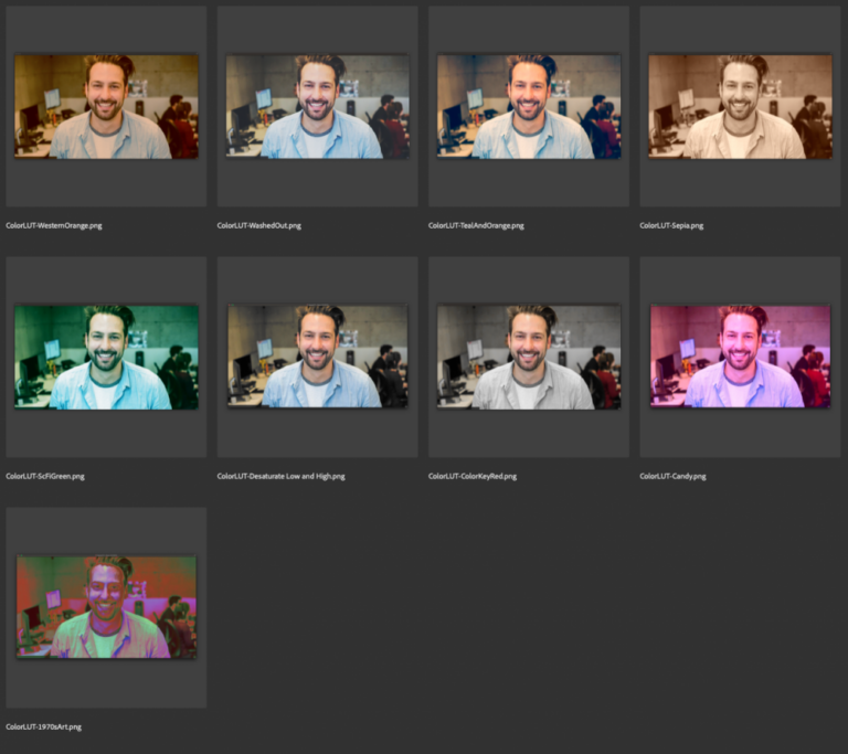 Color LUT - Color Look up table | mimoLive®