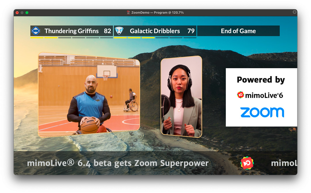 mimoLive® 6.4 beta obtiene Zoom Superpower | mimoLive