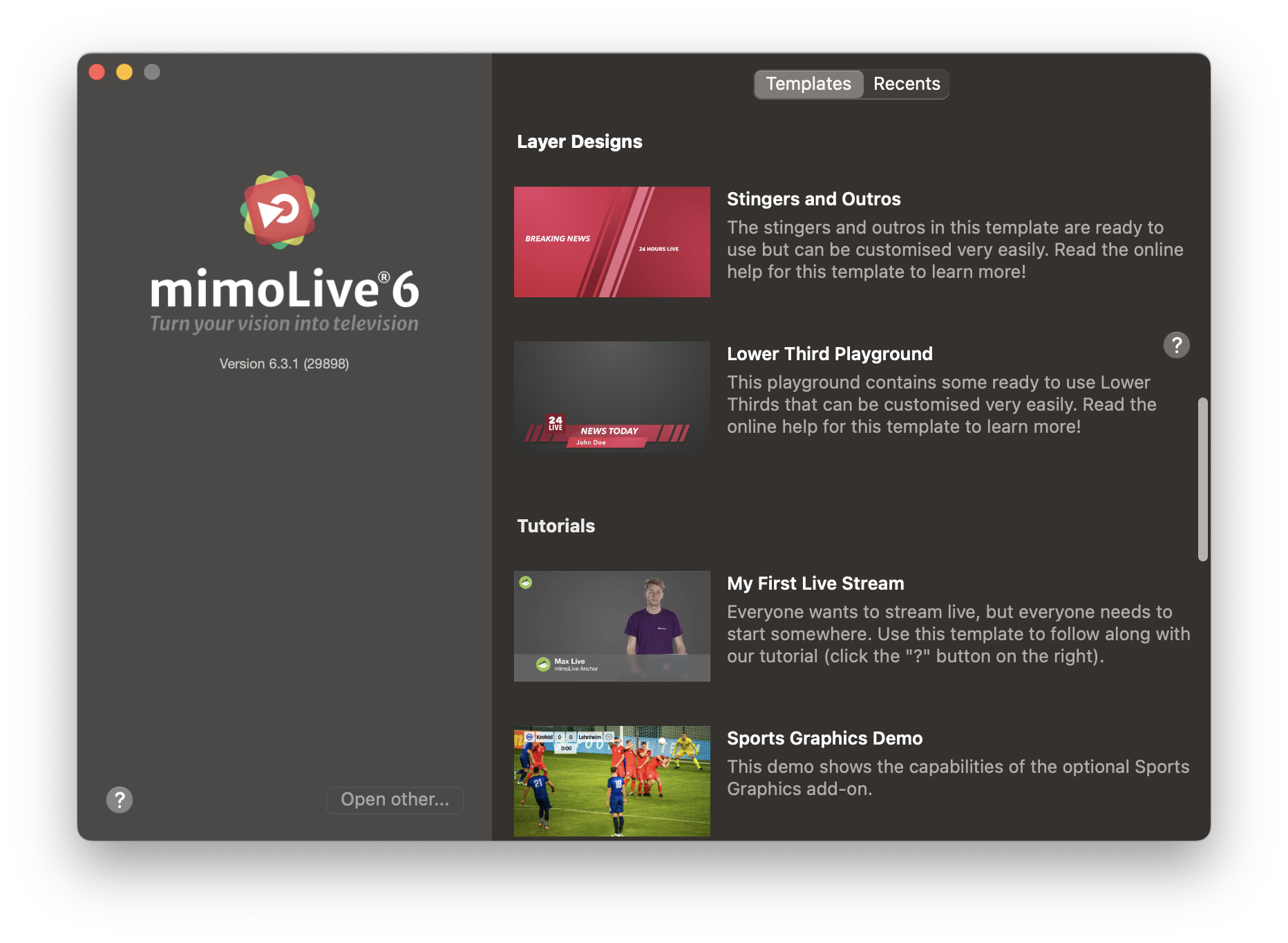 Layer Designs Templates | mimoLive®